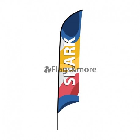 The promotional beach flag Shark or feather flag Shark