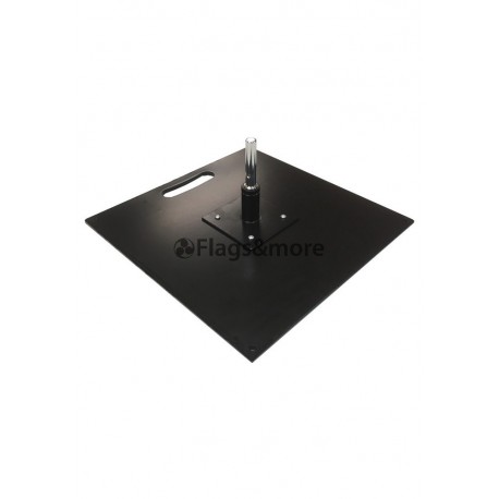 Ground plate with bearing 40 x 40 cm (9,0 kg / 19,84 lbs) - Flags ...